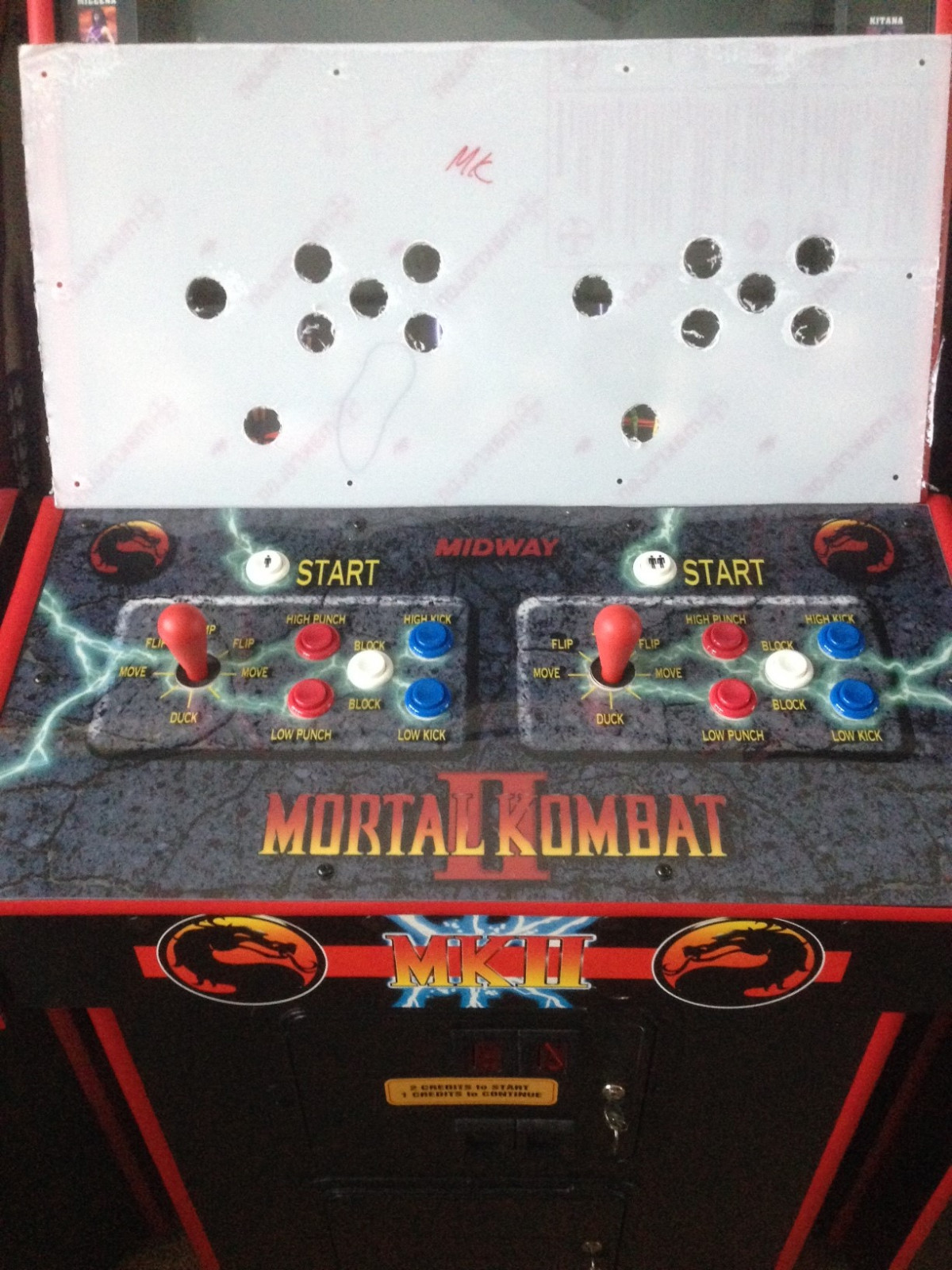 Mortal Kombat Mk1 Mk2 Mk3 Mk4 Umk3 Arcade Lexan Control Panel Pre ...