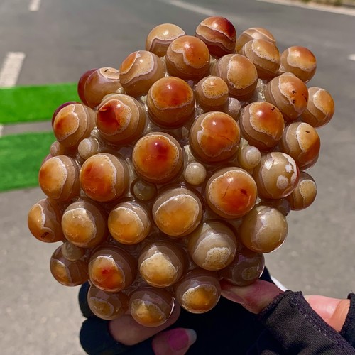 2.51LB Natural Gobi Agate Eye Agate grape shape Crystal Madagascar ...