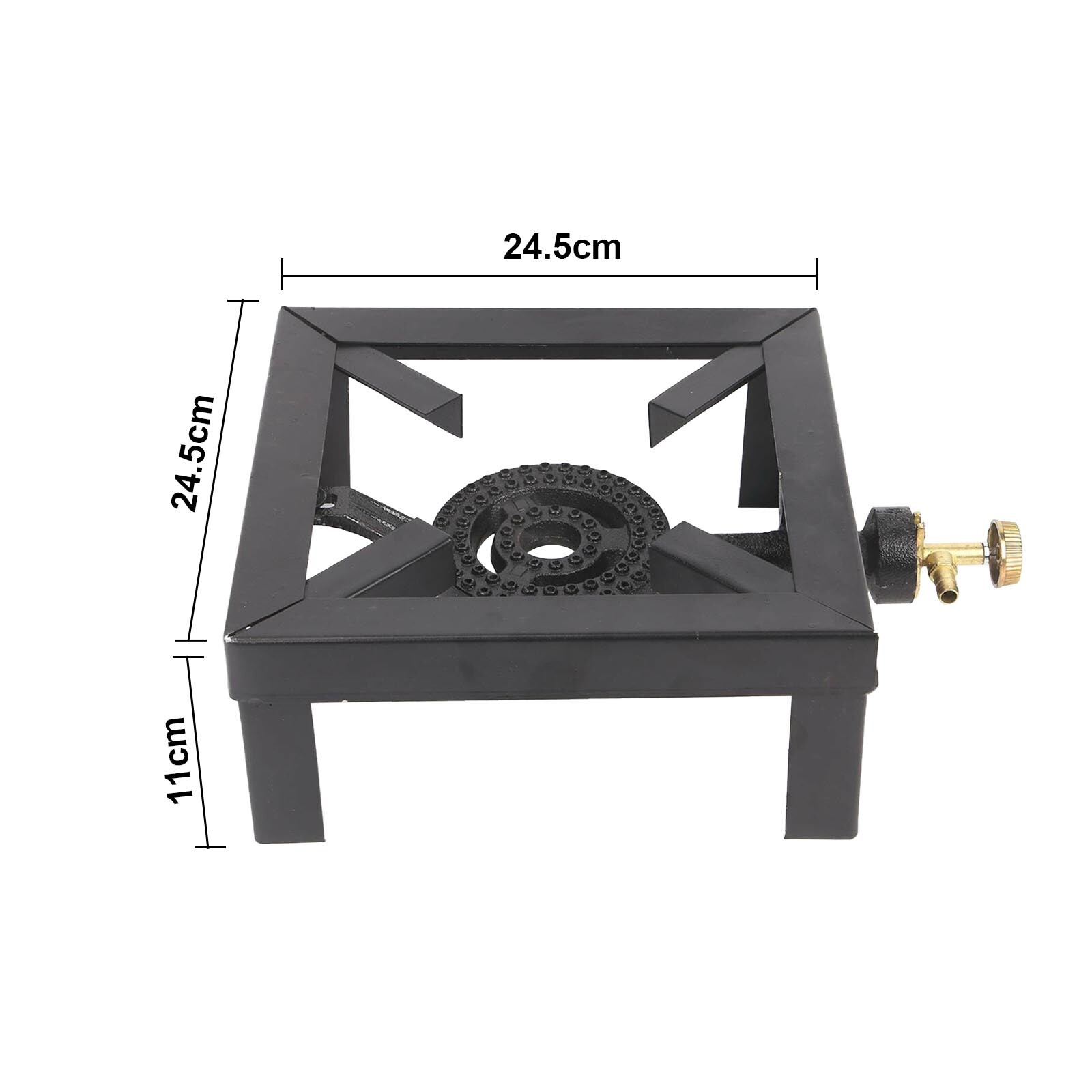 Single Propane Gas Boiling Ring Burner Outdoor Camping Stove BBQ Cooker ...