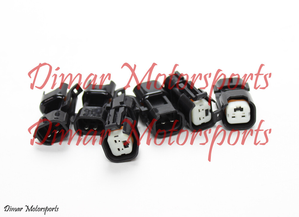 Set of 6 - EV6 Female to Denso Male Fuel Injector Connector Adapters | eBay