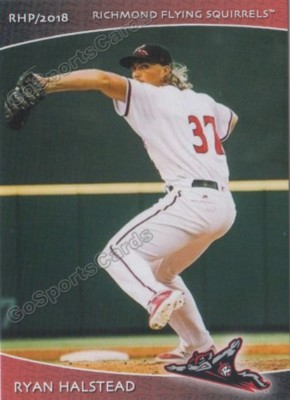 2018 Richmond Flying Squirrels Ryan Halstead RC Rookie San Francisco ...