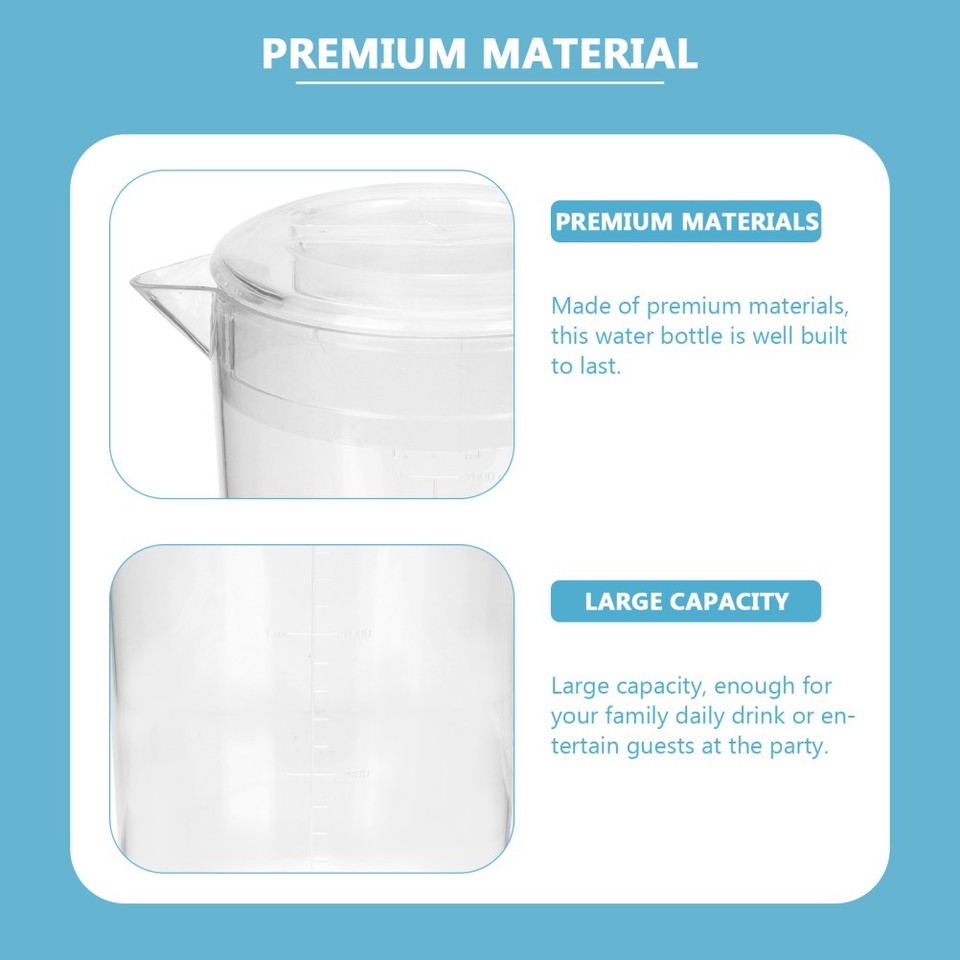 Water Container for Fridge Pitcher Clear Juice Home Cold Drinking | eBay UK