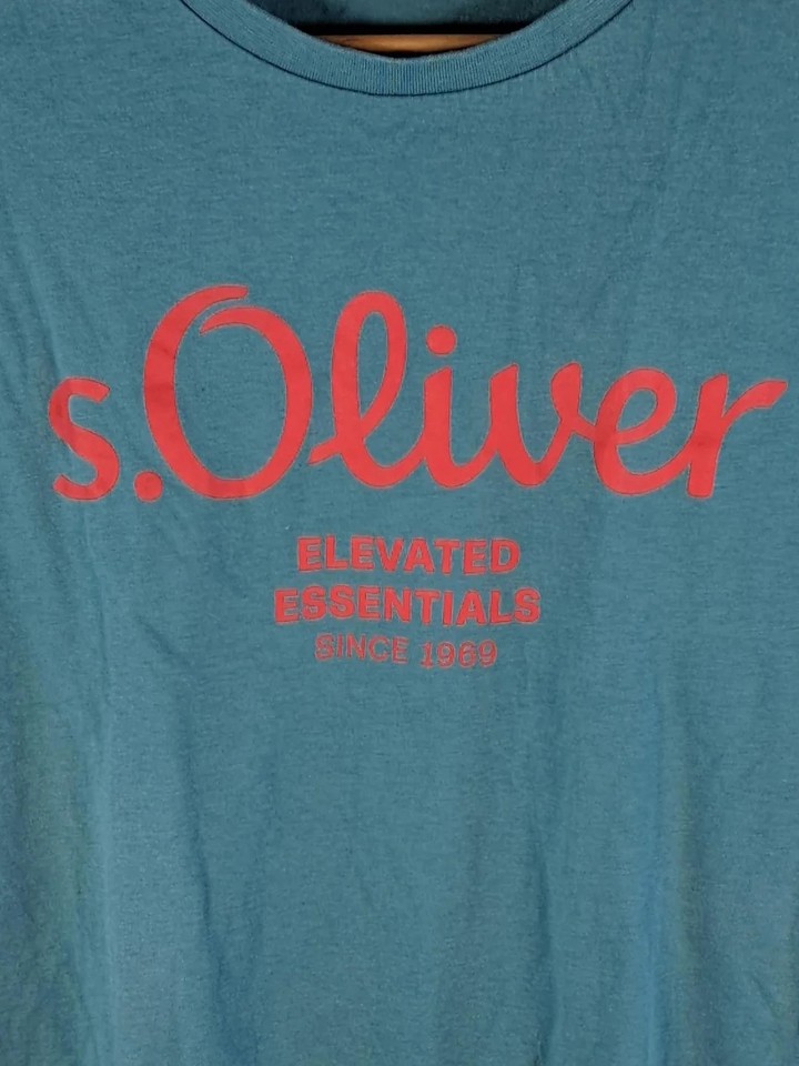s.Oliver T-shirt Uomo Logo-Print Casual (IT 52, EU 48, INT M) | eBay