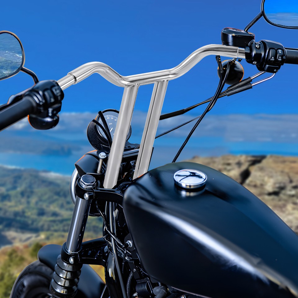 MX T Bars 10" 12" 14" 16" Rise Handlebar For Harley Dyna Softail ...