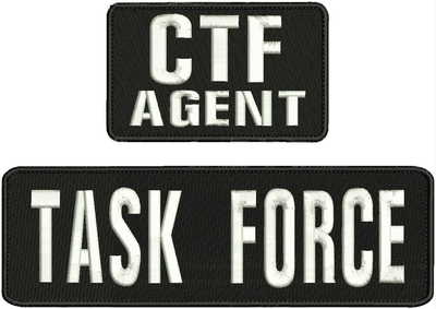 task force mbroidery patch 3X10 and 3x5 hook on back | eBay