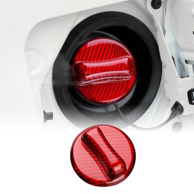 Red Fuel Gas Tank Cap Cover Carbon Fiber For Nissan 200SX 240SX 300ZX ...