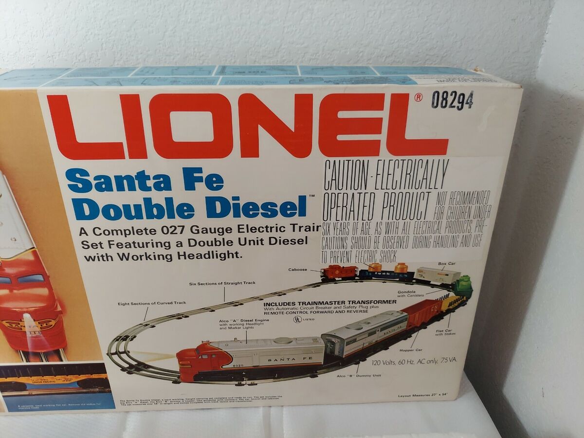 VTG LIONEL 6-1489 SANTA FE DOUBLE DIESEL FREIGHT SET VTG LIONEL 6-1489 SANTA FE DOUBLE DIESEL FREIGHT SET
