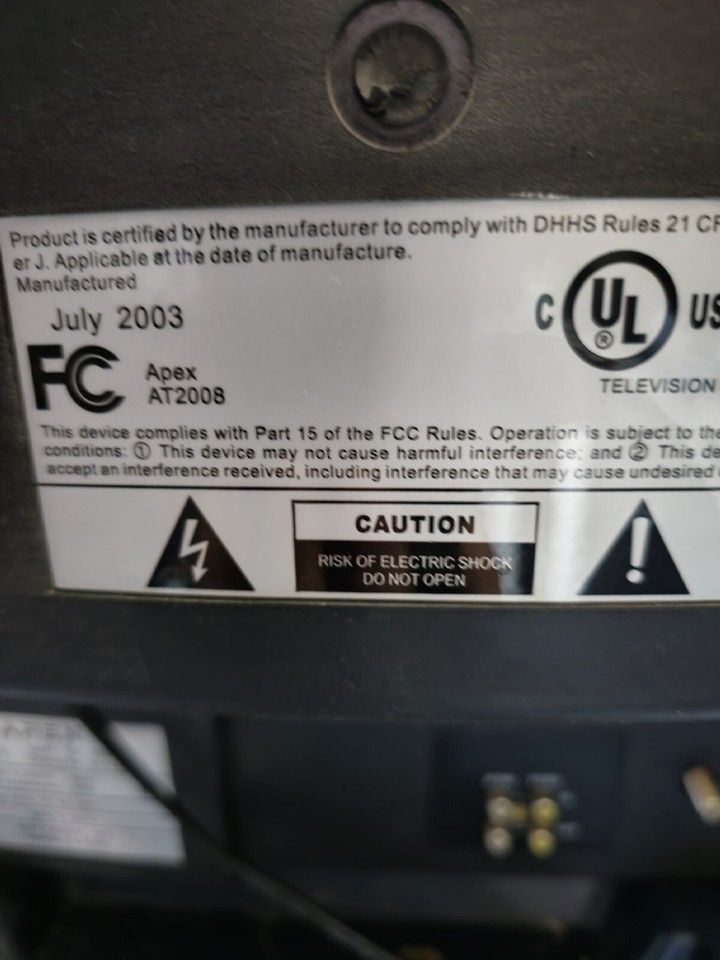 Apex AT2008 20" Retro Gaming Color CRT TV Rare No Remote | eBay