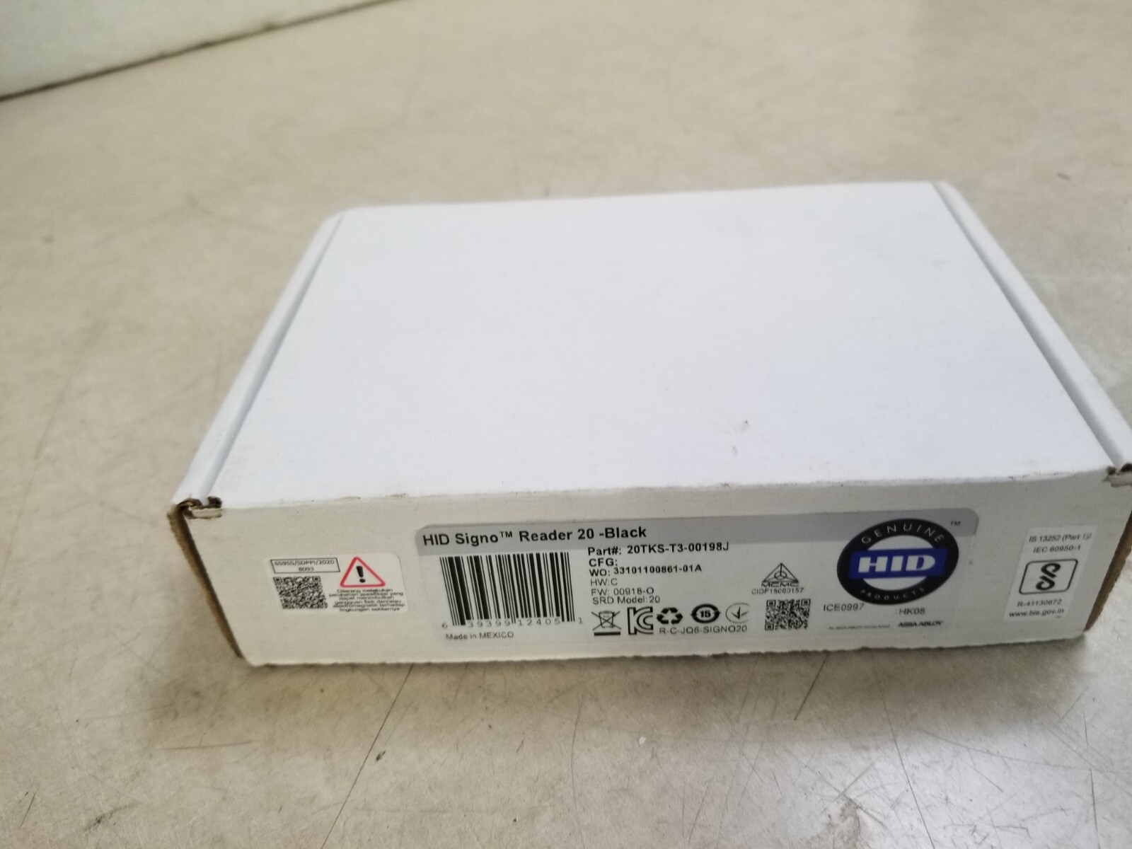 Genuine HID Signo Smart Card Reader 20 Black 20TKS-T3-00198J | eBay