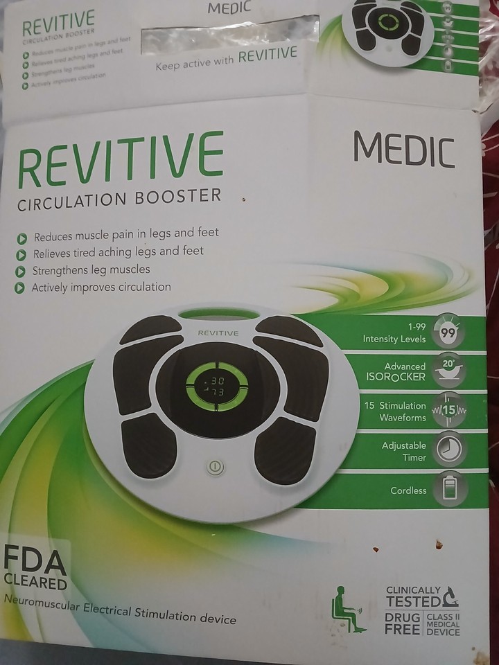 REVITIVE Medic Circulation Booster (Model 2469MD) w/Remote and Power ...