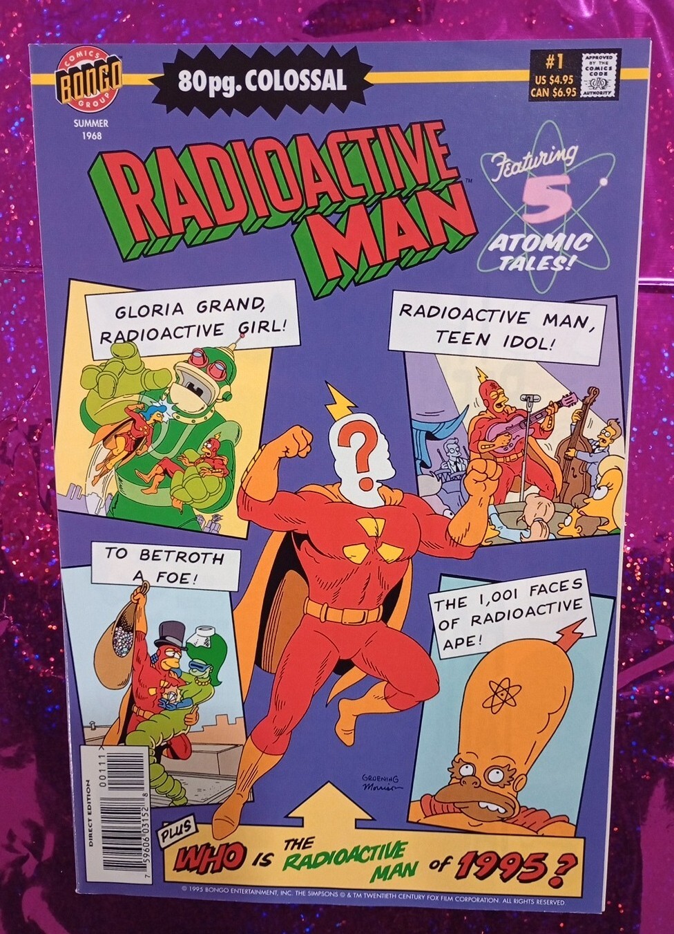RADIOACTIVE MAN #1 80 PAGE COLOSSAL GIANT BONGO 1995 1ST PRINT. SIMPSONS 80pg. | eBay