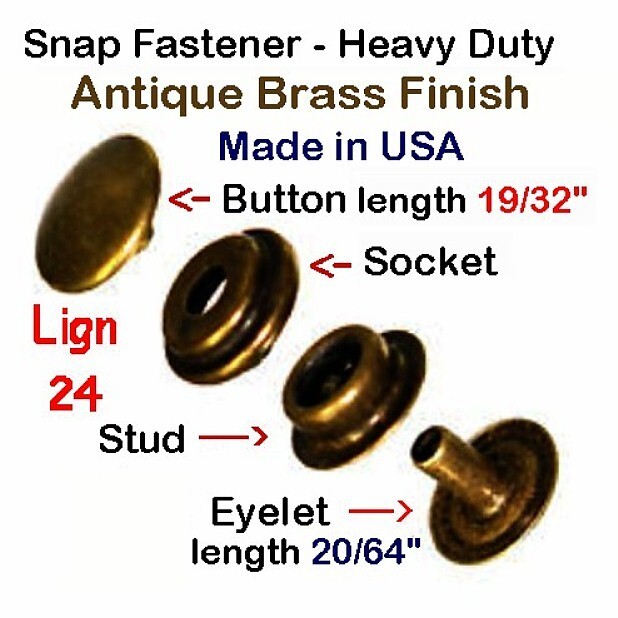 Boat Cover Snap Fasteners (10) Nickel HEAVY DUTY THICK materials Canvas ...