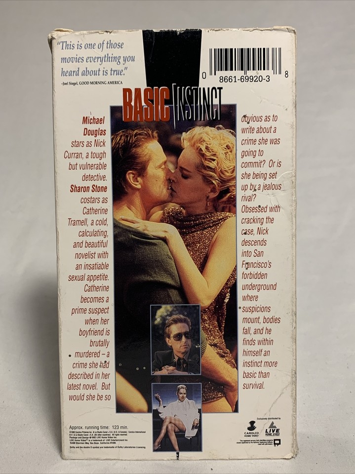 Basic Instinct (VHS, 1992) 12236901532| eBay