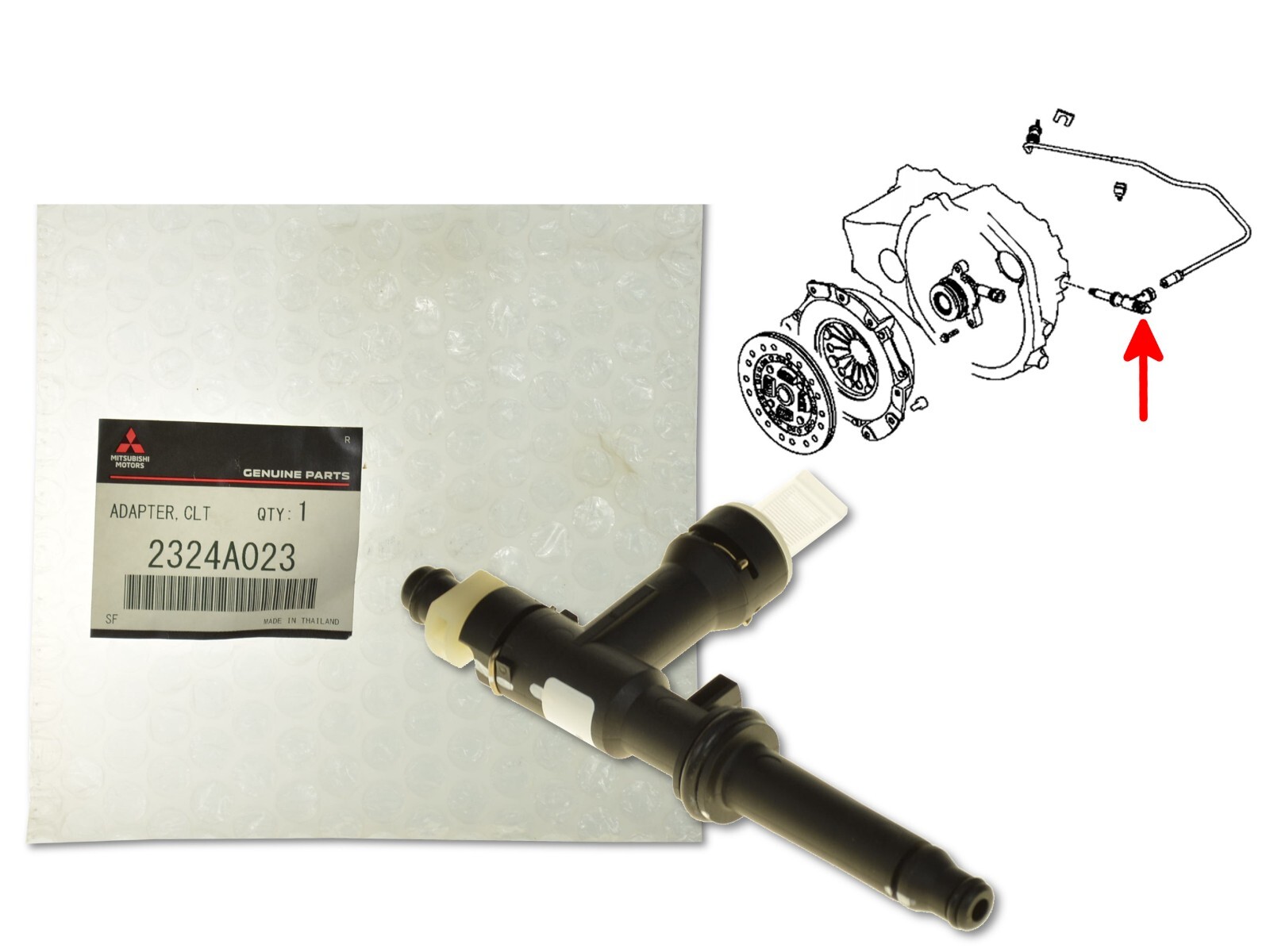 Adapter Clutch Release Cylinder 2324A023 | Genuine OEM | Mitsubishi Asx ...