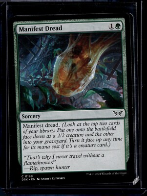 Manifest Dread - 189 - DSK - NM - MTG Magic the Gathering | eBay