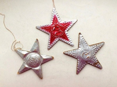 Star / USSR Hammer&Sickle TO CHOOSE FROM, Vintage Christmas Cardboard ...