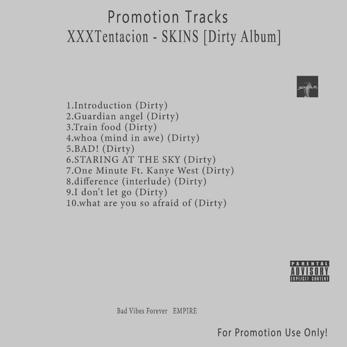 Rap/Hip-Hop.. White CD. XXXTENTACION - SKINS [Dirty Album] | eBay
