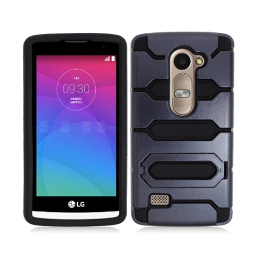 For LG Sunset L33L Tribute 2 Risio Leon LTE Hybrid Trac Armor Case w ...