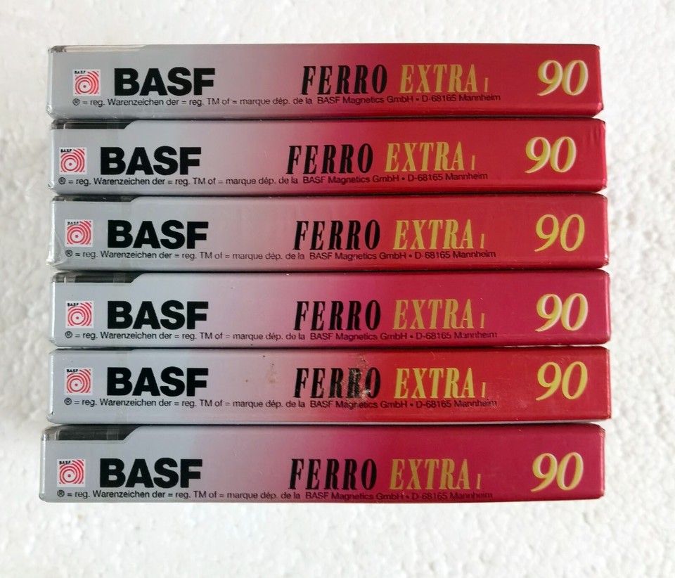 6 BASF Ferro Extra I 90 Minute Blank Audio Cassette Tapes | eBay