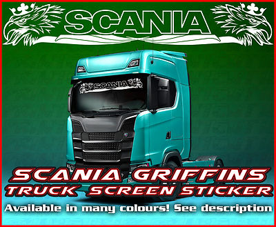 Scania Griffin Lorry Truck windscreen sticker Glass Cab Window Sempa ...