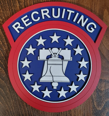 8" US Army Recruiting Command USAREC SSI Insignia Patch Plaque | eBay