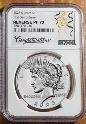 2023-S PEACE DOLLAR REVERSE PROOF NGC PF70 FIRST DAY ISSUE, FDI * | eBay
