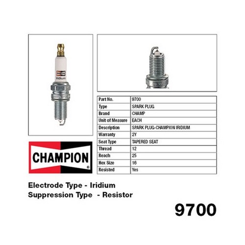 New CHAMPION Performance Driven Quality Iridium Spark Plug For Suzuki ...