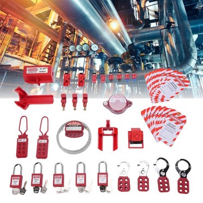 Electrical Lockout Tagout Kit Group Lockout Hasps Universal Multi Pole ...