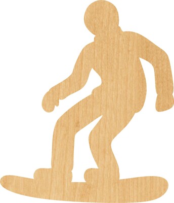 Snowboarder Laser Cut Out Wood Shape Craft Supply - Woodcraft Cutout | eBay