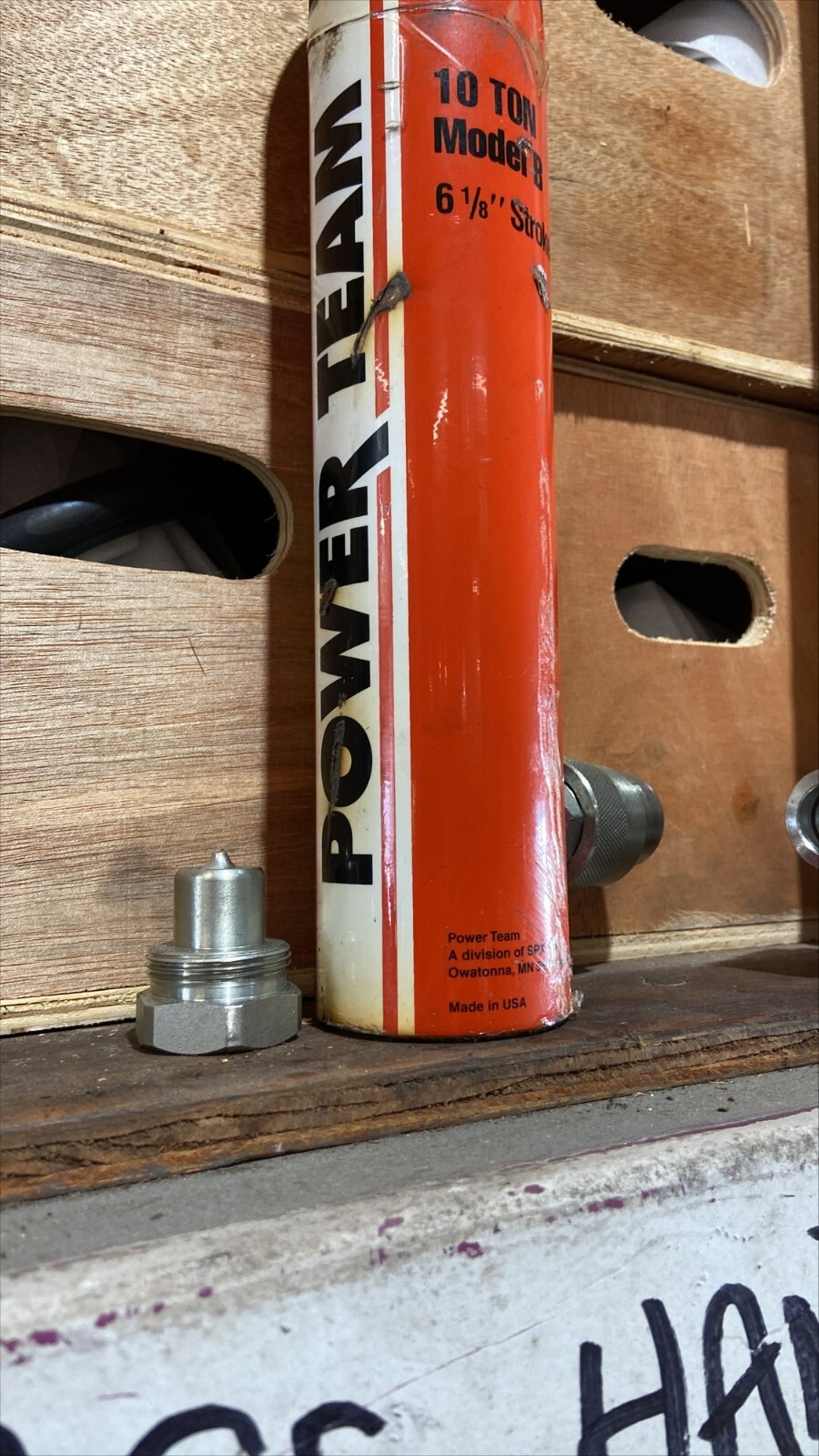 Power Team C106CBT 420621 Hydraulic Cylinder 10 Ton 6-1/8" Stroke WITH ...