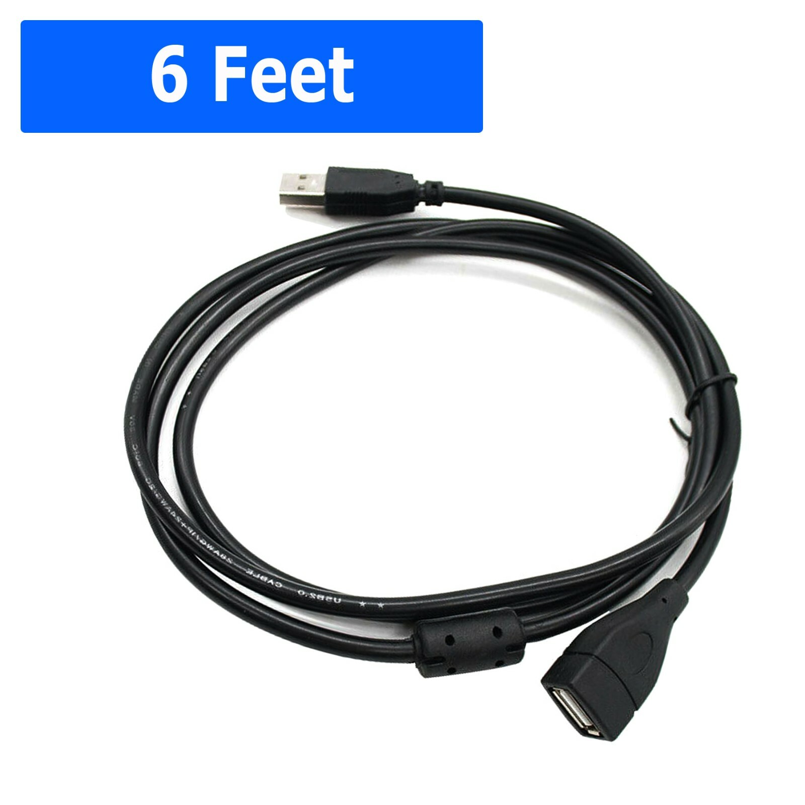 High-Speed USB to USB Extension Cable USB 2.0 Adapter Extender Cord ...