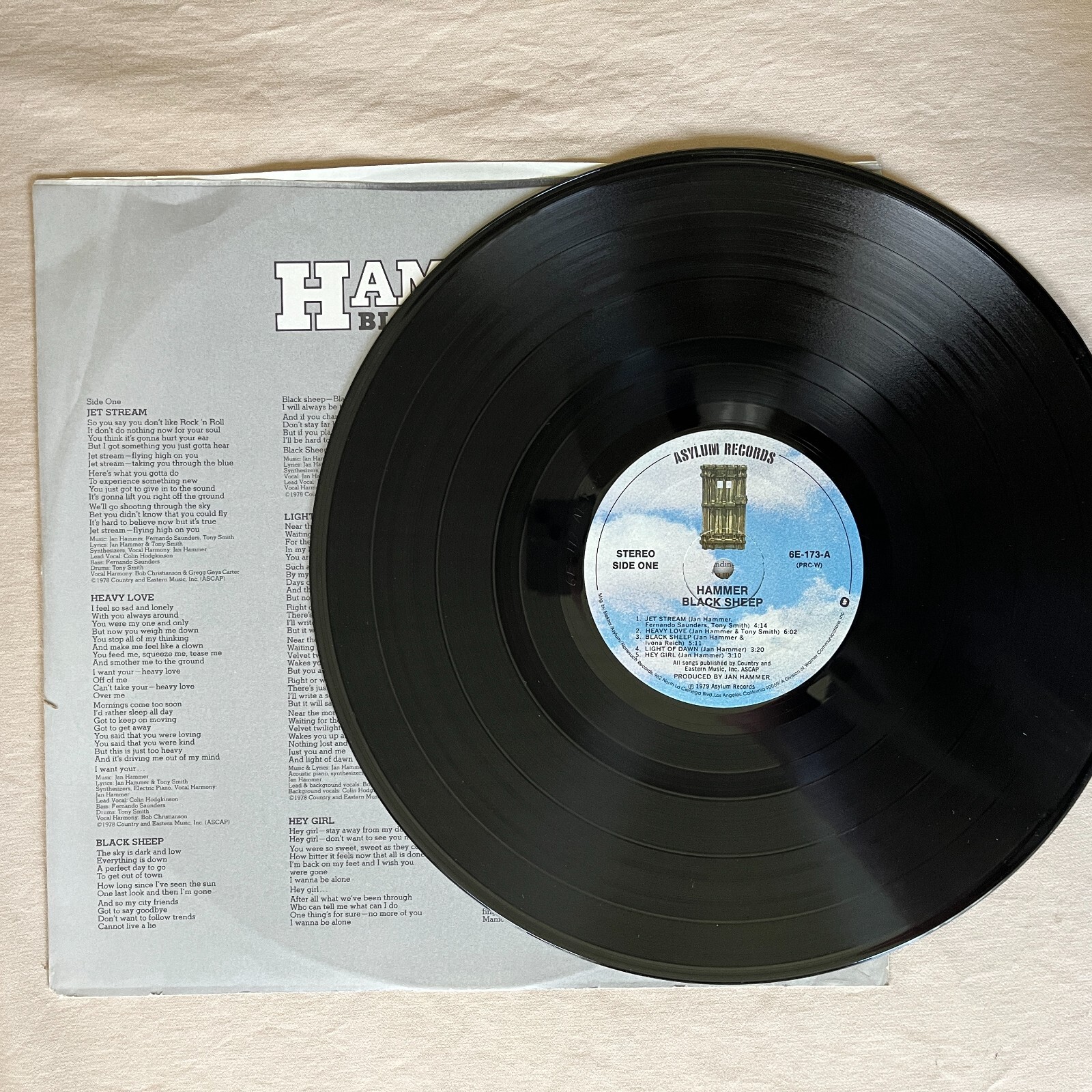 HAMMER Black Sheep 1979 Vinyl LP Asylum Records 6E-173 - VG+ | eBay
