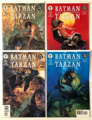 BATMAN / TARZAN: CLAWS OF THE CATWOMAN (1999) #1-4 COMPLETE SET LOT ...