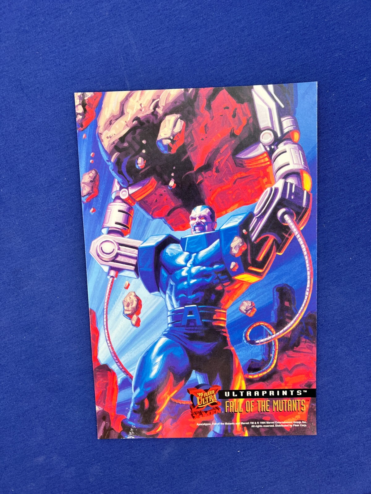Art Print ~Apocalypse Fall of the Mutants 95 Fleer X-men (Marvel Comics ...