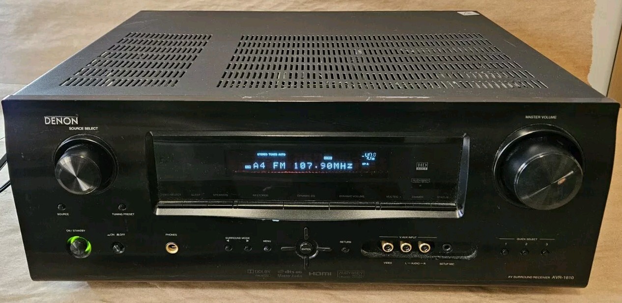 Denon AVR-1610 - 5.1 Ch HDMI Home Theater Surround Sound Receiver ...