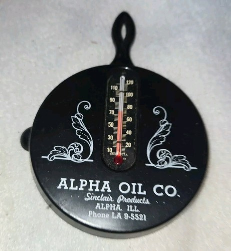 Alpha Oil Co., Sinclair Produc Advertising Works Thermometer USA Wagner ...