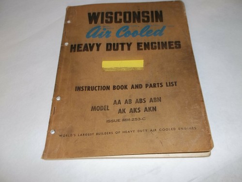 Wisconsin Air cooled heavy duty engine AA AB ABS ABN Ak AKS AKN ...