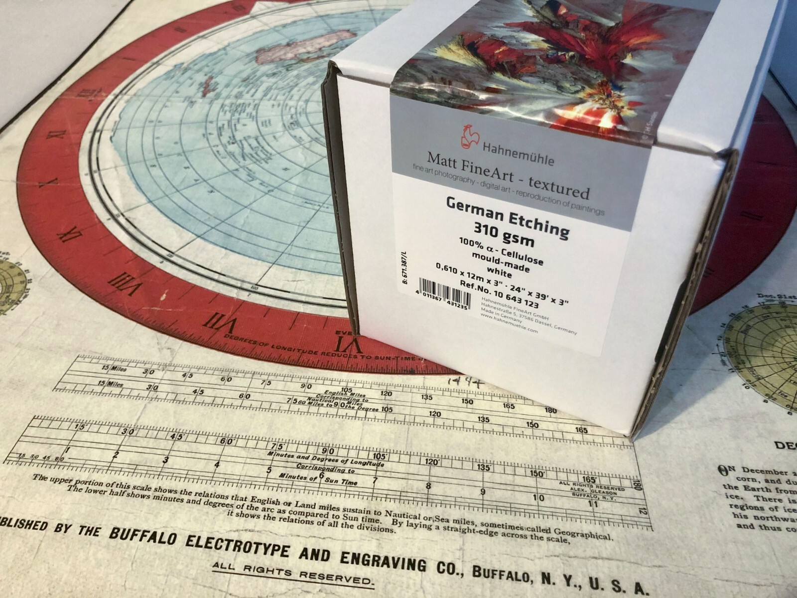 Gleason's New Standard Map of the World • Giclée Print Poster • Flat ...