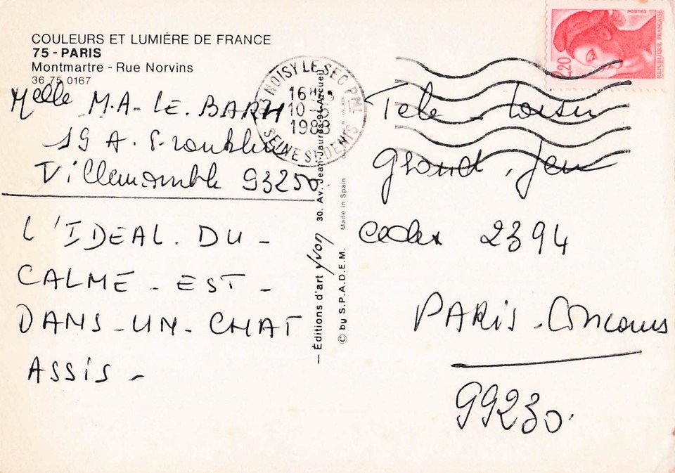 75 PARIS MONTMARTRE RUE NORVINS | eBay