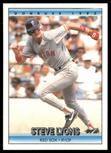 Steve Lyons 1992 Donruss #758 Boston Red Sox | eBay
