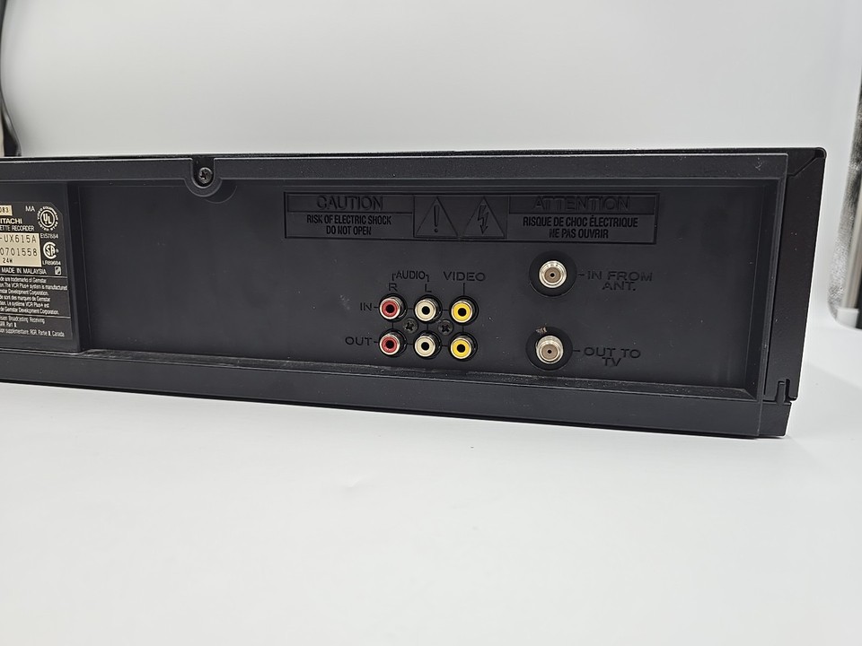 Hitachi Ultravision UX615 VCR Plus PARTS ONLY VT-UX615A Video Cassette ...