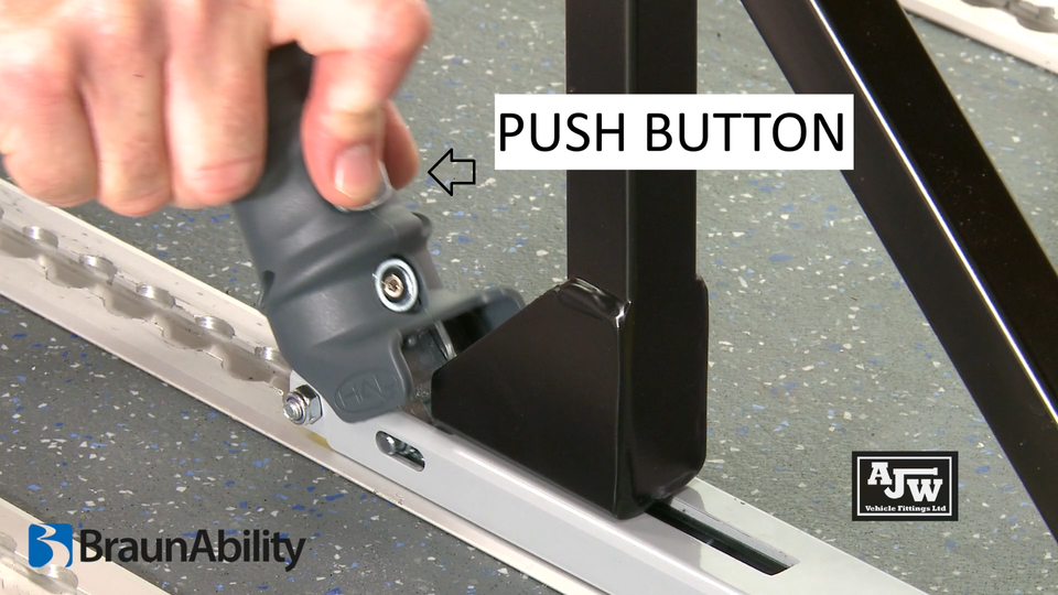 2 x Unwin HAL 3 Seat Fixture BLACK Clamp Runner Tracking Rail Minibus ...