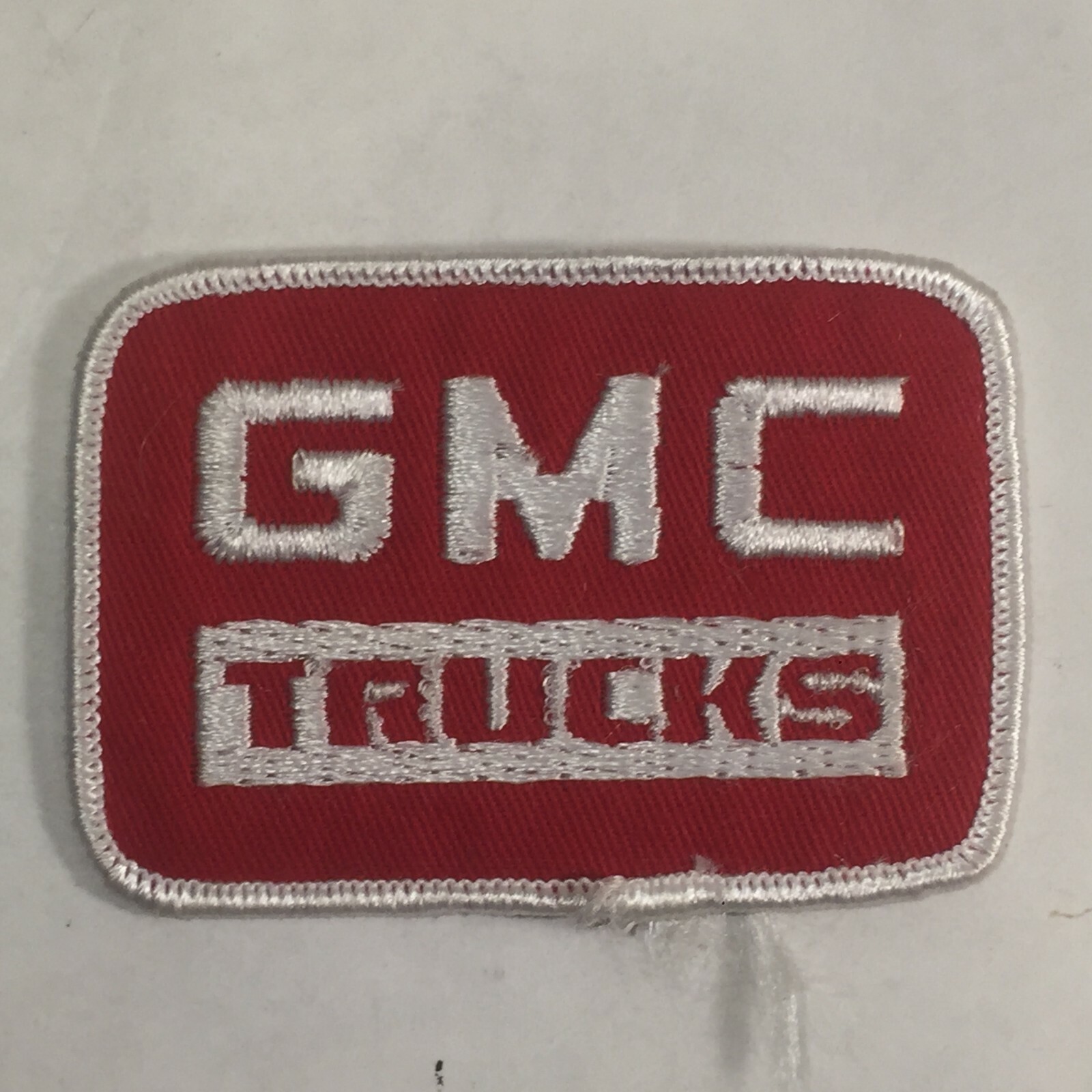 GMC TRUCKS EMBROIDERED Sew-On PATCH General Motors Company UNIFORM 3" x ...