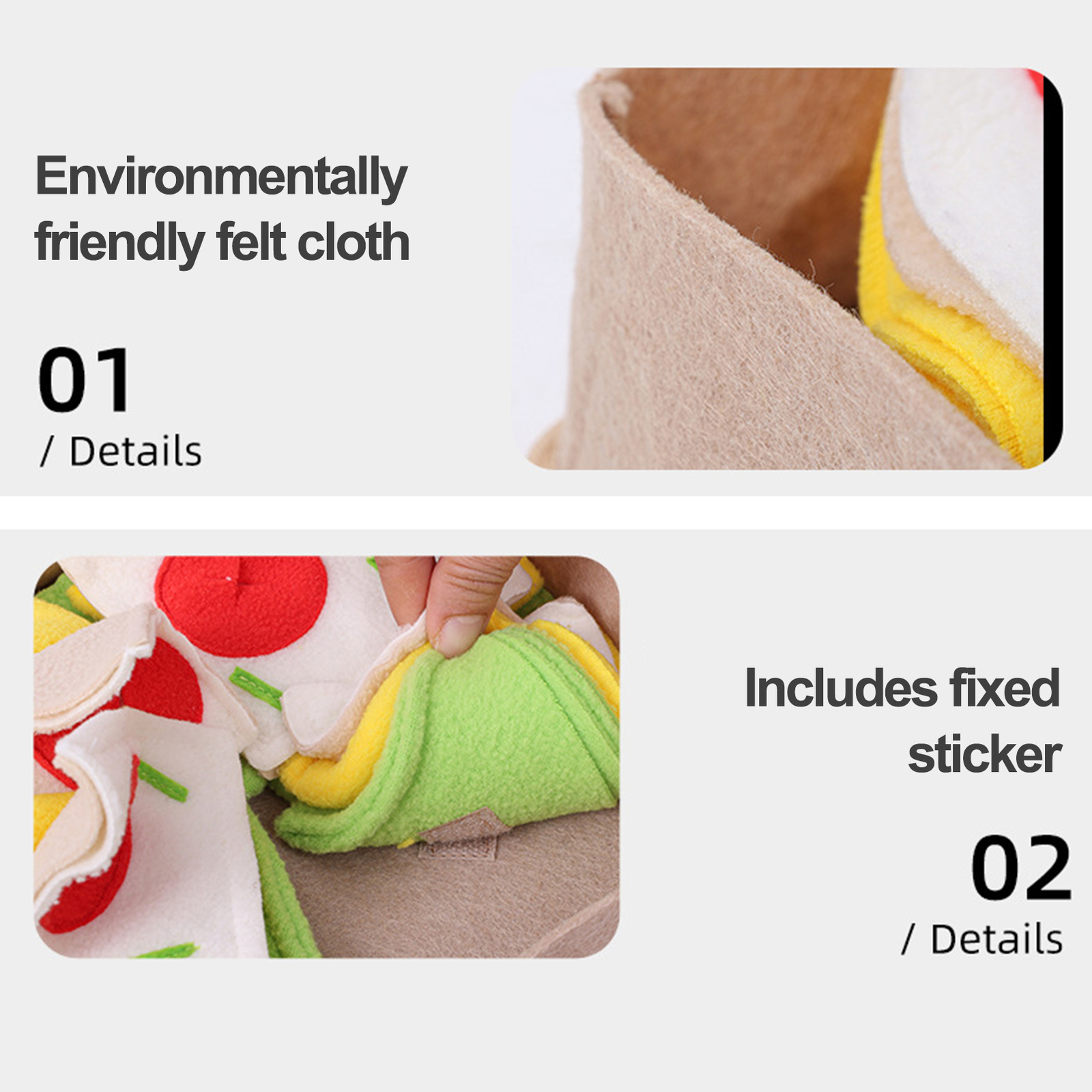 Bite-resistant Pet Snuffle Mat Skill Foraging Dog Toy Pizza Box Shape ...