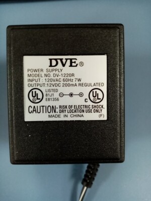 DVE Power Supply Model No DV-1220R | eBay