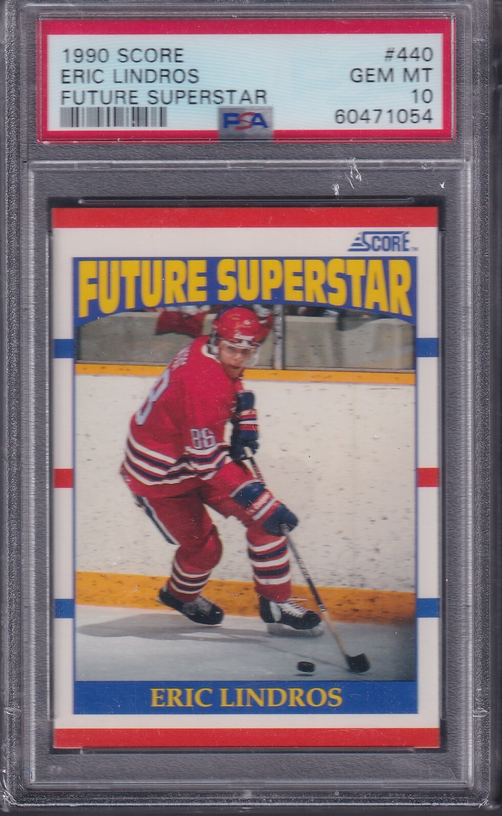 Eric Lindros 1990 Score #440 Future Superstar Price Guide - Sports Card ...