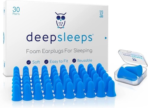 Ear Plugs Deep Sleeps Foam 37db Noise Cancelling Sleep 30 Pairs Snore ...