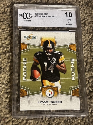 LIMAS SWEED 2008 SCORE BCCG GRADED 10 MINT PITTSBURGH STEELERS | eBay