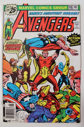 Avengers vol. 1 148 Very Good American Eagle become Captain Hawk 1976 ...