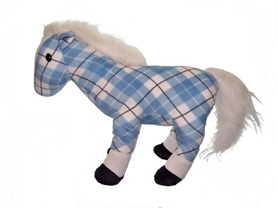 Horse 719294 Blue Plaid Pony Plush Toy Doll Stuffed Animal 11.5" L | eBay